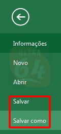 Qual a diferença entre as opções salvar e salvar como?