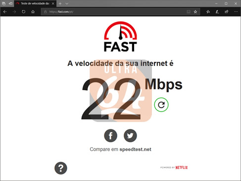 Como medir a velocidade de conexão de internet