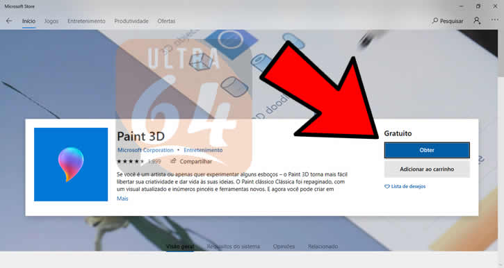 Como baixar o Paint 3D